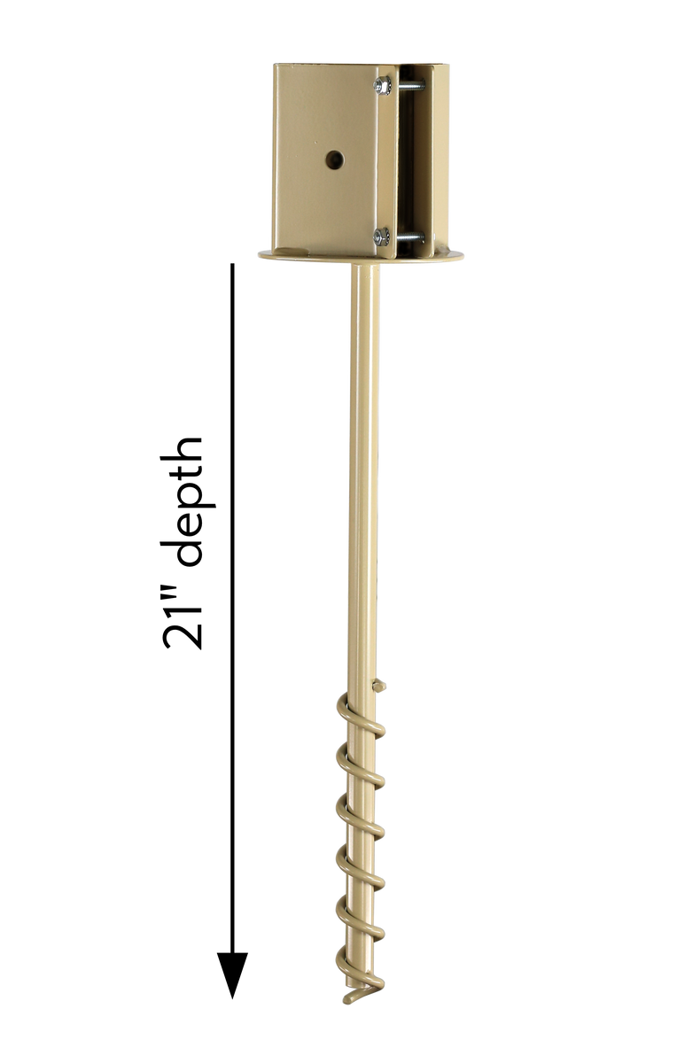 Ground Socket for 4x4 Post – Kettle Moraine Woodworking Inc