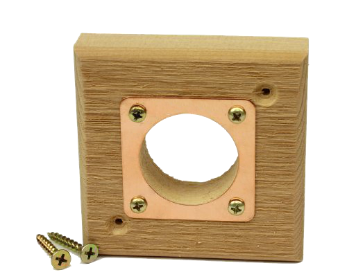 Cedar Predator Guard with Copper Portal – Kettle Moraine Woodworking Inc